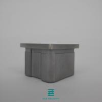 China 40x40x2.0mm Square Handrail End Caps Dome Shape Easy Installation for sale