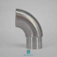 China 90 Degree Elbow Handrail End Caps With Satin / Mirror Surface Treatment for sale