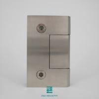 China Middle Flat Shape Stainless Steel Glass Door Hinges Wall Mounting Easy Installation for sale