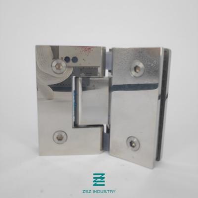 China 135 Degree Glass To Glass Glass Shower Door Hinges Flat Shape W55mm X H90mm for sale