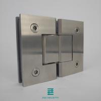 China Glass To Glass Stainless Steel Glass Door Hinges Flat Shape W55mm X H90mm for sale