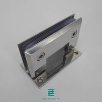 China Half Open Slanted Shape Glass To Wall Hinges , Frameless Glass Shower Do for sale