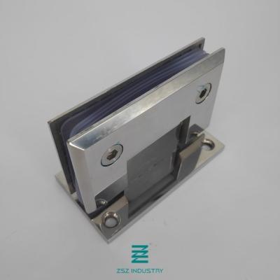 China Half Open Slanted Shape Glass To Wall Hinges , Frameless Glass Shower Do for sale