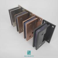 China 90 Degree Stainless Steel Glass Door Hinges W55mm X H90mm For Shower Room for sale
