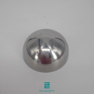 China 42.4mm Half Ball Shaped Handrail End Caps For Construction And Decoration for sale