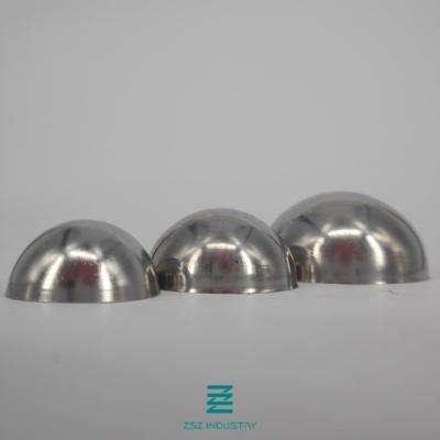 China Handrails Size Variety 42.4mm End Caps Dome for Polish Surface Treatment Stainless Steel Round Tubes 42.4x2.0mm for sale