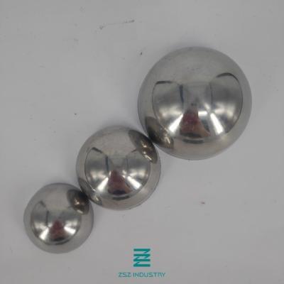 China 42.4x2.0mm Metal Railing End Caps , Dome Shape Balustrade End Caps for sale