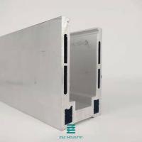 China H100mm X W62mm Metal Fencing Railing Aluminum U Channel For Glass Balustrade Base for sale