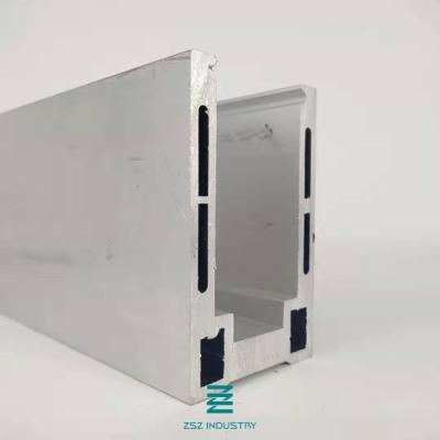 China H100mm X W62mm Metal Fencing Railing Aluminum U Channel For Glass Balustrade Base for sale