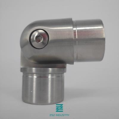 China Stainless Steel 316 Metal Fencing Railing Connector 40x40mm Flush Elbow for sale
