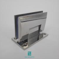 China Arc Shape Stainless Steel Glass Door Hinges Wall Mounting Installation for sale