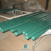 China 48mm X 1700mm Powder Coated Fence Posts , Metal Garden Posts 1.3mm Wall Thickness for sale