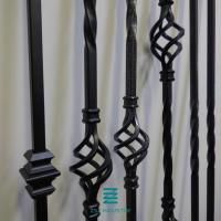 China Iron Balusters Decorative Metal Post Single Basket With 1117.6mm 44
