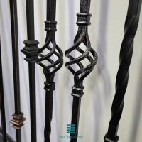 China Powder Coating Square Metal Railing Posts For Stairs Balustrades Hollow Tube for sale