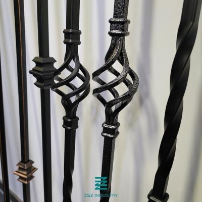 China Powder Coating Square Metal Railing Posts For Stairs Balustrades Hollow Tube for sale