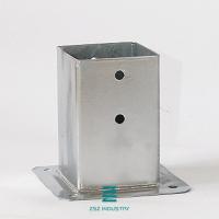 China Hot Dipped Galvanized Fence Fittings Clamp Pole Anchor 2mm Thickness 60X40mm for sale