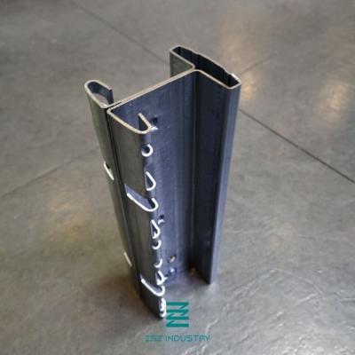 China Fixture Fence Panel Galvanizing and Powder Coating Metal Fence Posts 65*50mm for sale