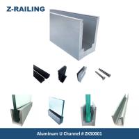 China 6063 Aluminium U Profile Channel For SS Glass Railing Corrosion Resistance H100mm X W62mm for sale