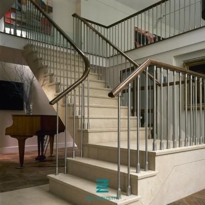 China Balustrades Metal Handrail Post 304L Balcony Railing Design Small Size Lightweight for sale