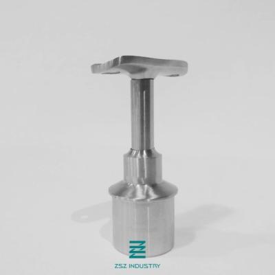 China Metal Steel Railing Post Modern Stair Railing Silver Color Box Packaging for sale