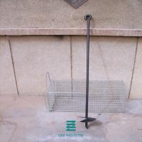 China Sturdy Ground Fencing Post Anchor Galvanized Fence Fittings 840 - 3000mm Height for sale