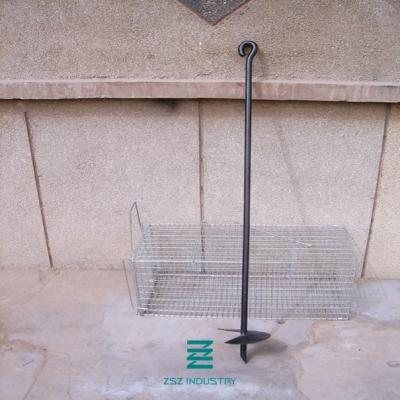 China Sturdy Ground Fencing Post Anchor Galvanized Fence Fittings 840 - 3000mm Height for sale