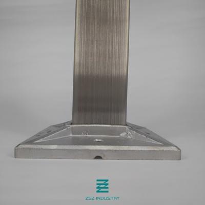 China Corrosion Resistance Metal Railing Posts Stainless Steel Stair Balustrade for sale