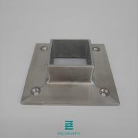China Satin / Mirror Finish Metal Railing Posts With Glass Clamp For Hotel ISO9001 for sale