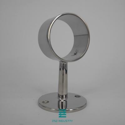 China Staircase Handrail Brackets Mirror Polish For Flat Ground / Wall Mounting for sale