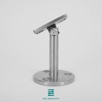 China Adjustable Mounting Handrail Brackets Satin Brushed Polish 60 - 125mm Height for sale