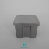 China 40X40mm Satin Finish Handrail End Caps For Stainless Steel 316L Square Tubes for sale