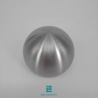 China Dome Ball Shape Satin Polish Handrail End Caps 42.4mm Railing High Precision for sale