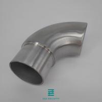 China Silver Color Handrail End Caps 90 Degree Elbow 55mm Height Box Packaging for sale