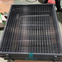 China High Strength Garden Fence Gate Round Single Wire Mesh Fence 1000mm / 1500mm Width for sale