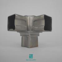 China Stainless Steel 304 / 316L Handrail Connector Square Support OEM Tee 42.4mm X 2.0mm for sale