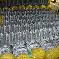 China Width 15mm Wire Mesh Fence Rolls Excellent Galvanized Chain Link Fence Silver Color for sale