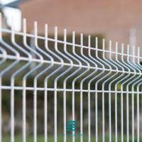 China 1830mm Height Metal Mesh Fence Panels / Steel Mesh Fencing Panels Silver Color for sale