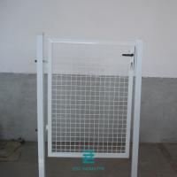 China Residential Square Security Modern Garden Gate Wire Mesh Fence White Color for sale