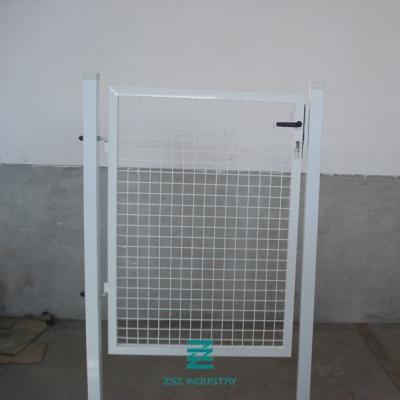China Residential Square Security Modern Garden Gate Wire Mesh Fence White Color for sale