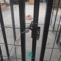China Customized Welded Wire Mesh Fence Panels Black Color Rigid Welded Type for sale