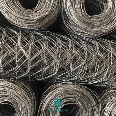 China Hexagonal Wire Mesh Fence Rolls Galvanized Mesh Roll For Stone Cage 2 X 1 X 1m for sale