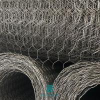 China Stone Cages Hexagonal Wire Netting PVC Coated Gabion Box Silver Color for sale