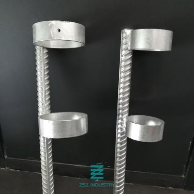 China 800mm Height Galvanised Fence Fittings Wood Column Ground Pile Screw ISO9001 for sale