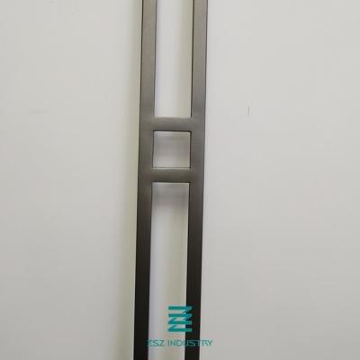 China Double Bar Metal Garden Posts Cast Iron Fence Post Power Coating Surface Treatment for sale