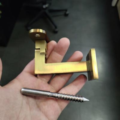 China 90 Degree Nickel White  40mm Stair Bannister Handrail Brackets for sale