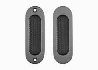 China Modern Stripy Sliding Door Bathroom Handle Lock Set Keyless Push Pull Hidden Handle for sale