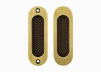 China Modern Stripy Sliding Door Bathroom Handle Lock Set Keyless Push Pull Hidden Handle for sale