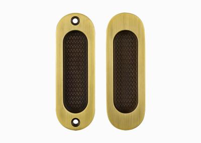 China Modern Stripy Sliding Door Bathroom Handle Lock Set Keyless Push Pull Hidden Handle for sale