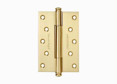 China One Piece Brass Bearing Hinges , 4 Inch 5 Inch Solid Wood Door Hinges With Screws for sale