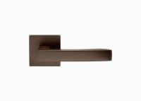 China Luxury Brass Door Lock Set Modern Minimalist Door Handle 85mm 72mm Hole Distance for sale